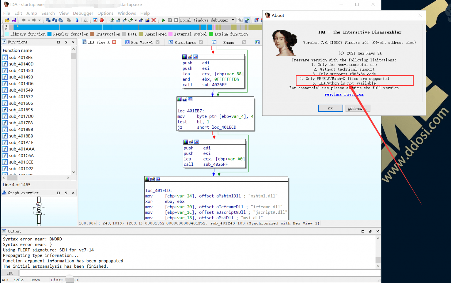 IDA7.6免费版发布-IDA Freeware-现在包括基于云的反编译器 - 🔰雨苁ℒ🔰