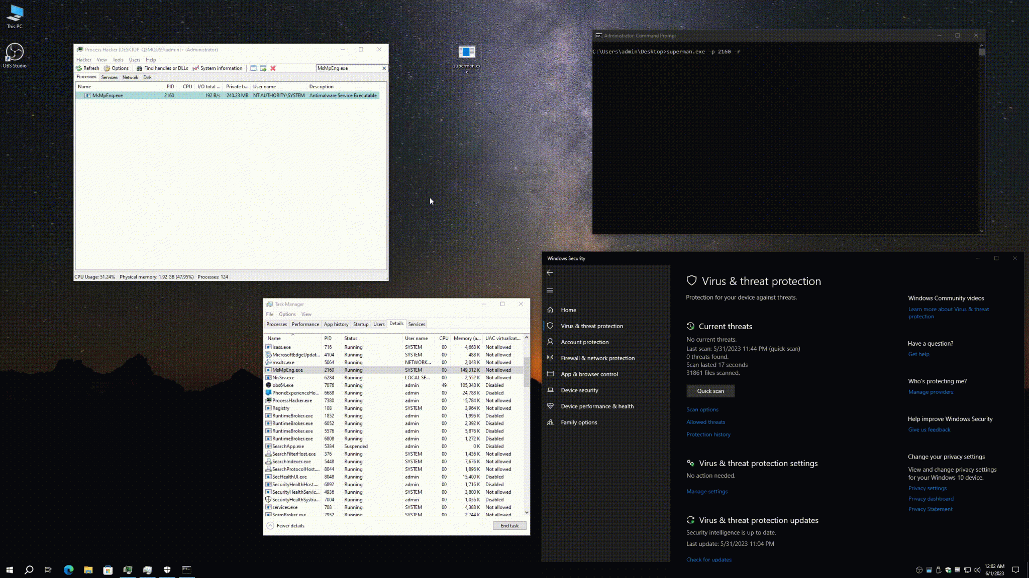 superman 杀死受保护的进程 Kill The Protected Process - 🔰雨苁ℒ🔰